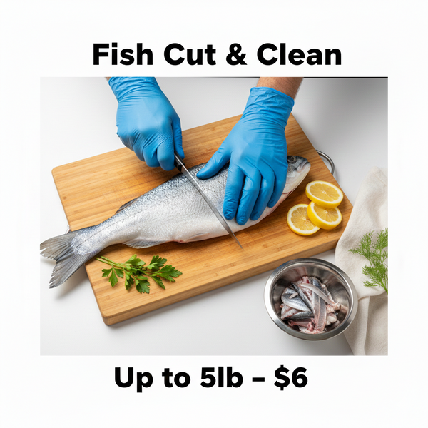 Fish Cut & Clean Add-on (Up to 5lb) – ChefsRHere