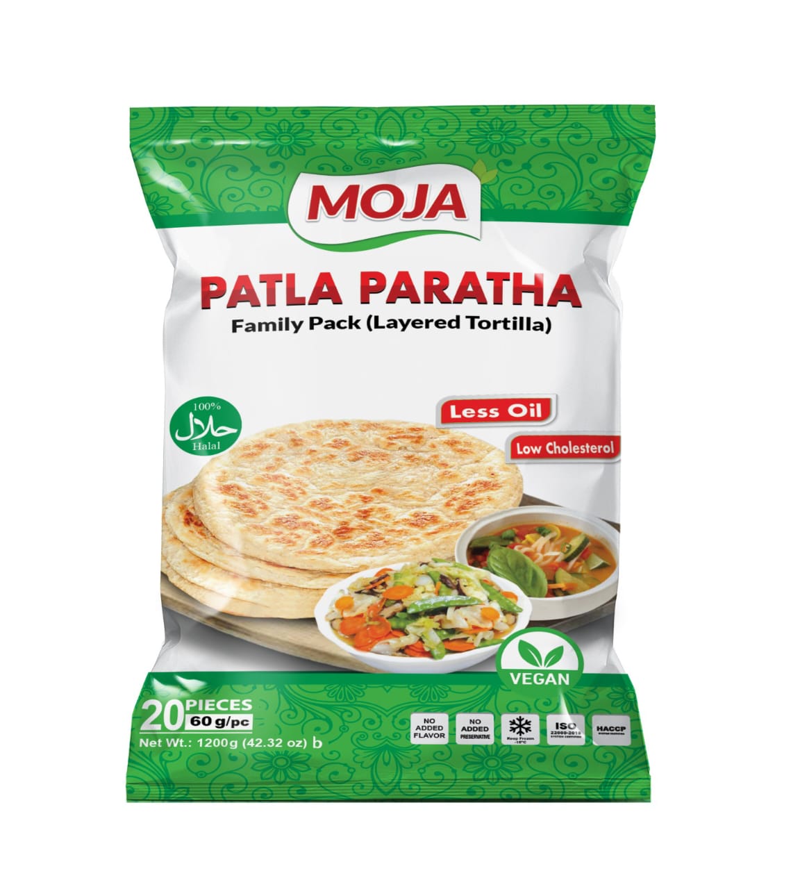 Moja Patla Paratha (Family Pack,Frozen) -20 pcs -NYC – ChefsRHere