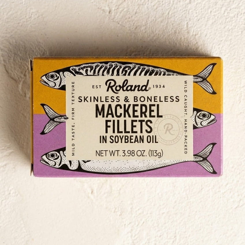 Roland Skinless & Boneless Mackerel Fillets in Soybean Oil-NYC – ChefsRHere